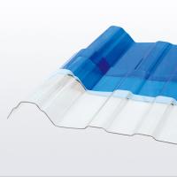 China Plastic Polycarbonate Corrugated Sheet 1.2g/cm3 Density 920mm Width Anti-UV Coating for sale
