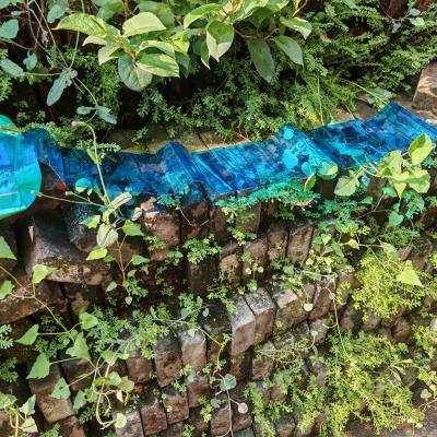 China Blue Plastic Polycarbonate corrugated Sheet Impact-Resistant and Lightweight for Enhanced Functionality and Design for sale