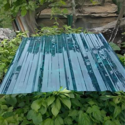China Blue 0.8mm to 2.8mm High-Temperature Resistant Plastic Polycarbonate corruagted Sheet tile for Extreme Environments roofing for sale