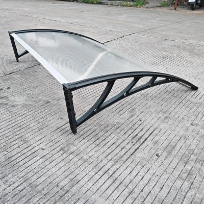 China Outdoor Anti UV DIY Polycarbonate Window Door Awning Solid Sheet PP   Bracket for sale