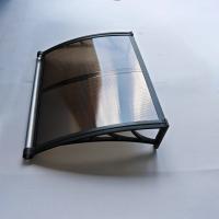 China Bronze DIY Polycarbonate Awning 5mm Plastic Frame Integrated Gutter System 1m Width for sale