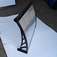 China DIY Canopy Plastic Frame Polycarbonate Panels Integrated Gutter System 5mm Thick 2m Width for sale