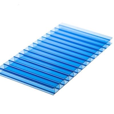 China Twin-wall Multi-wall Polycarbonate sheet Normal Size 2.1 5.8m UV Resistant Insulated Panel Ideal for Greenhouses and Skylights for sale
