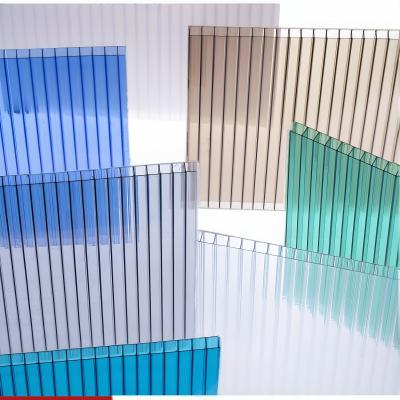China Opal Polycarbonate Hollow Sheet PC Hollow Sheet Thick 4mm To 20mm Transparent Lightweight Durable Construction Material for sale