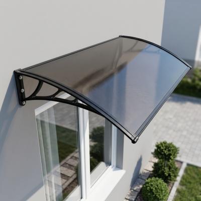 China Wall-mounted Polycarbonate canopy built for window awning projects delivering effective sunshade and sturdy construction for sale