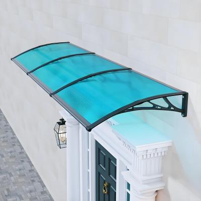 China Aluminium Profile Connecting Parts Polycarbonate Window Awning Manual Operation 2.5mm Solid Sheet or 5.0mm Hollow Sheet Durable Weather Resistant for sale