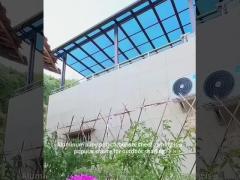 알루미늄 프레임으로 DIY 폴리카보네이트 천장과 함께 당신의 꿈의 patio를 만들 수 있습니다