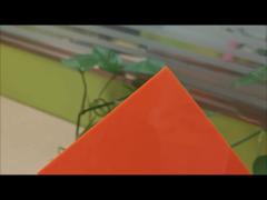 opaque orange polycarbonate solid sheet