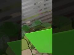 Fogli solidi opachi di policarbonato verde di alta resistenza non trasparente 100% materiale vergine