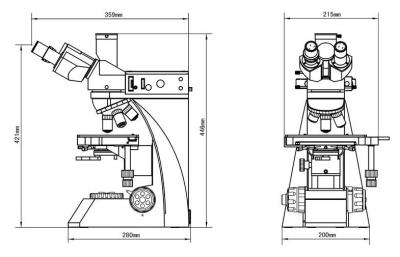 China Upright Reflected Digital Metallurgical Trinocular Microscope with Polarizer Device for sale