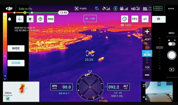 Quality New Dji Zenmuse H20 H20T Cardan Camera Compatible with Matrice 300 RTK 20 MP for sale