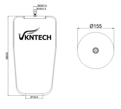 China TRUCK  AIR SPRING FOR MERCEDES BENZ A 946.328.00.21  Contitech 4838N REPLACED BY VKNTECH 1K4838 WITHOUT PISTON for sale
