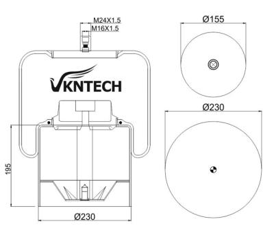 China TRUCK  AIR SPRING FOR MERCEDES BENZ A 946.320.01.21  Contitech 4838NP03 REPLACED BY VKNTECH 1K4838-3 for sale