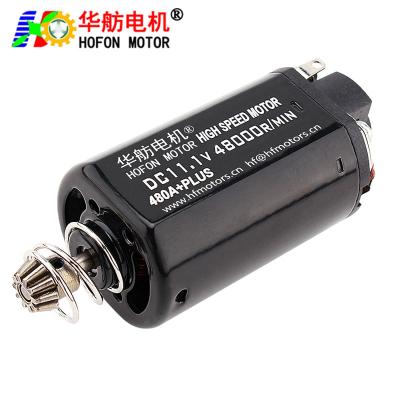 Cina Hofon HF480SA-11480 Short shaft 11.1V 48000RPM DC Carbon brush Motor for AEG airsoft in vendita
