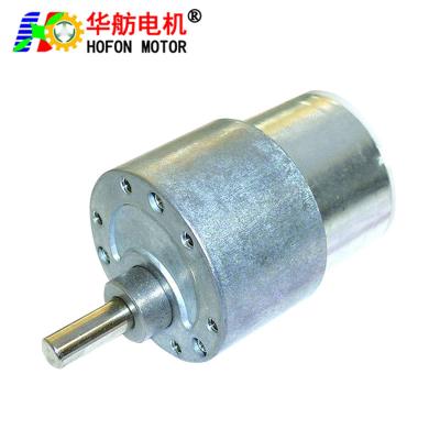 中国 Hofon Motor 37mm GM37-520CA DC micro brushed gear motor large torque for household appliances 5V 12V 24V 販売のため