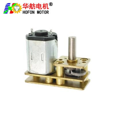 中国 Hofon Motor GM1024-N10VA Low Rpm 3V 5V 6V 12V DC Metal Gear Motor With Gear Box For Smart Home 販売のため