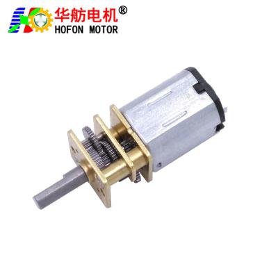 中国 Hofon 12 volt double shaft vacuum brushed reductor motor 12v dc micro gear motor with gearbox 販売のため
