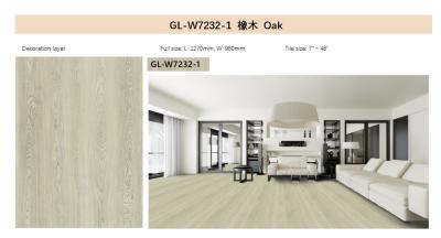 China 183 X 1220mm de Vinyl Samengestelde SPC-UVdeklaag DIY die van de Bevloeringsplank Eiken Steen bedekken Te koop