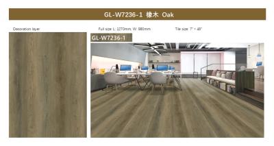 China Het vuurvaste Vriendschappelijke Huisdier klikt SPC-van de Steenpvc van de Bevloerings de Eiken Korrel Vinylsamenstelling Te koop