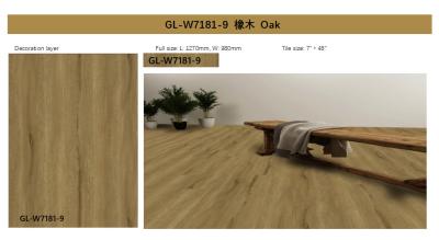 Cina La quercia amichevole di GKBM Eco come la plancia composita della pavimentazione di SPC del vinile della pietra piastrella 8mm 6mm 5mm in vendita
