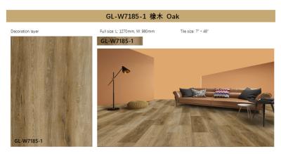 Cina Laminato UV d'impionbatura di legno del vinile del PVC della pietra della quercia di DIY che pavimenta stile occidentale moderno GL-W7185-1 in vendita