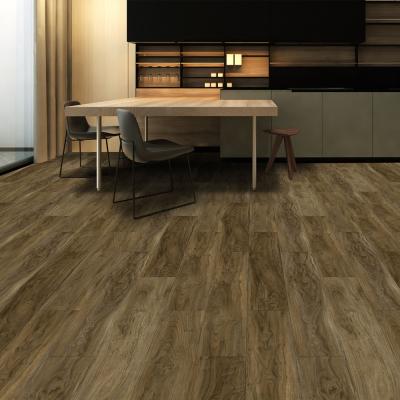 China 5mm 0.3mmWL Modern Elastic Luxury Click SPC Flooring Walnuts Plastic Composite for sale