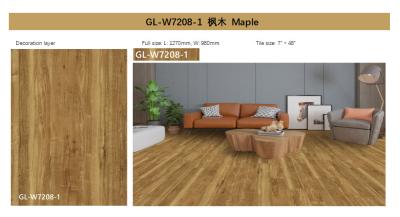 Cina Grano rustico impermeabile dell'acero della plancia DIY della pavimentazione di SPC del vinile di clic con Burl Stone in vendita