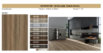 Cina Clicchi il cloruro di polivinile di legno SPC che pavimenta Eco GKBM amichevole DG-W50013B-1 in vendita