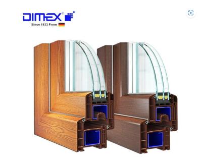 Cina Profili passivi della finestra dell'edelweiss E90 UPVC di Dimex per costruzione in vendita