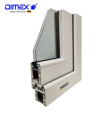 China Dimex K60 High UV White UPVC Profiles For Casement Windows for sale