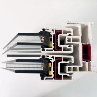 Cina Profili dell'estrusione UPVC di GKBM 88 per la finestra di scivolamento bianca in vendita
