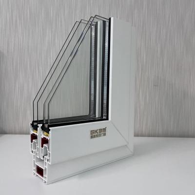 중국 GKBM 62 시리즈 UPVC 회전 윈도는 구성 요소를 돋보이게 합니다 판매용