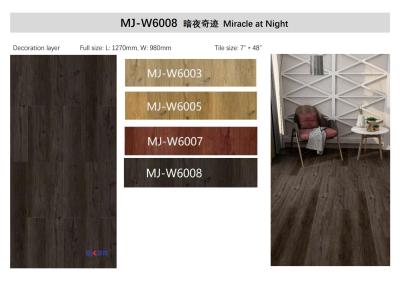 China Milagre da meia-noite Brown SPC que pavimenta fogo do deslizamento de 5mm o anti - GKBM retardador Greenpy MJ-W6008 à venda