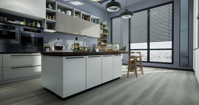 Cina Grano senza cuciture GKBM DG-W50002B di legno di Burlywood della noce della pavimentazione 7x48» Kazan del vinile composito di plastica della pietra amichevole di Eco in vendita