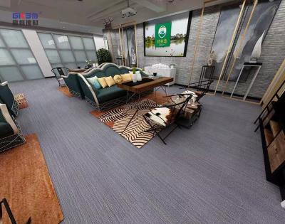 Cina Composto di plastica di Grey Carpet Vinyl Flooring Waterproof 4mm della pietra scura di clic per l'ufficio Greenpy SY-C1012 in vendita