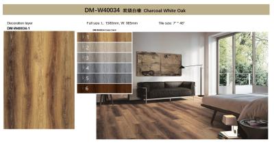 Cina quercia bianca GKBM DM-W40034 del centro di 5mm 4mm SPC del vinile del carbone rigido della plancia in vendita