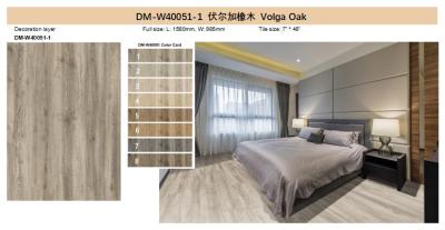 China 5.5mm Volga Eiken Waterdichte SPC 1220x183mm GKBM DM-W40051 Te koop