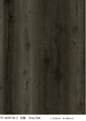 China VERSCHLEISSFESTIGKEITS-schwarzes Gray Jump Color Oak Splicings GKBM FT-W29136-2 Bodenbelag des Gleitschutzhölzernes Korn-Steinklicken-SPC zu verkaufen