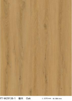 China Gleitschutzverschleißfestigkeit Brown GKBM FT-W29138-1 springen Bodenbelag des Farbeichen-Holz-Korn-Stein-Vinylzusammengesetzten Klicken-SPC zu verkaufen