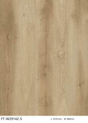 China Umweltfreundliches antibakterielles Mittel feuerfestes Unilin GKBM FT-W29142-5 klicken hellbraunen Bodenbelag des Sprungs-Farbeichen-Holz-Korn-SPC an zu verkaufen