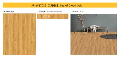 Cina Plancia resistente di clic dell'acqua 4mm SPC che pavimenta anti scivolo GKBM JR-W17035 dell'alta abrasione in vendita