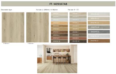 China desgaste biodegradável de 1220mm SPC 4mm - flexibilidade alta resistente GKBM FT-W29167AB-1 à venda