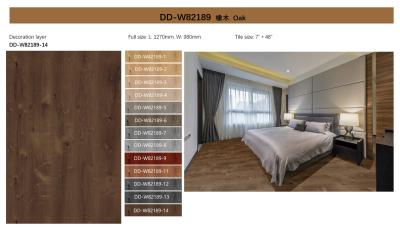 Cina vinile di legno di SPC di sguardo di 1220x183mm che pavimenta la prova di fuoco GKBM DD-W82189 in vendita