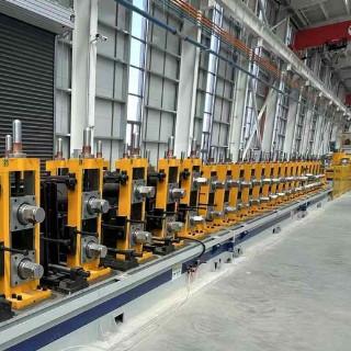 China Streamline Cutting Steel Tube Making Machine 50Hz 220V Automatic Tube Forming Machine for sale