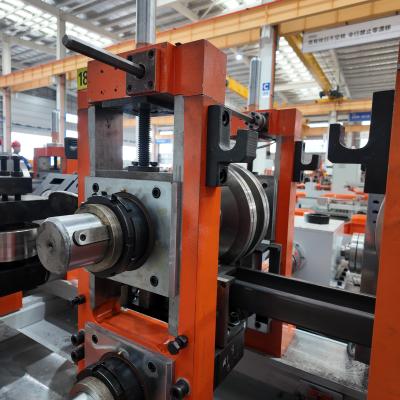 China Auto Steel Strut Roll Forming Machine with Stacking Device 1.0-3.0 mm Maximum Material Thickness 8000mm X 2000mm X 3000mm Dimensions +- 0.5 Mm Horizontal Deviation for sale