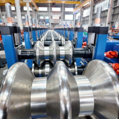 China 2 Wave Highway Guardrail Forming Machine 3 Wave Steel W Beam Panel Roll Forming Machine for sale