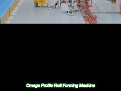Galvanized Omega Profile Roll Forming Machine 0.3mm - 0.8mm C Channel