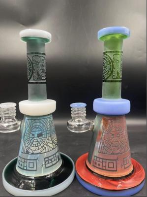 Cina Tubature dell'acqua del vetro soffiato di mano a 16 pollici - vetro alto Bong Oem in vendita