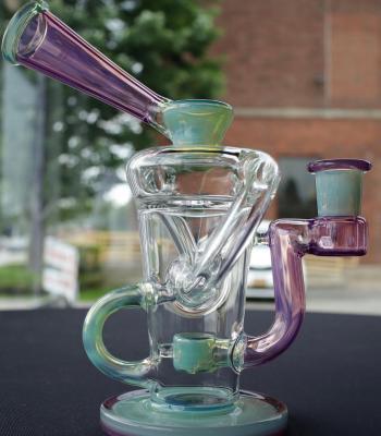 China 9inch de Dikke Basis W/Arm Perc Tobacco Smoking van de waterpijpwaterpijp Te koop