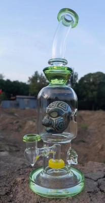 China 16 Duim Borosilicate-van de Honingraatperc straight tube dab rig van Glasbongs Tripl de Recycleermachine Te koop